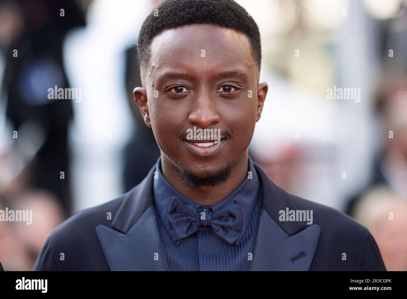 Ahmed Sylla poses for photographers upon arrival at the premiere of the ...