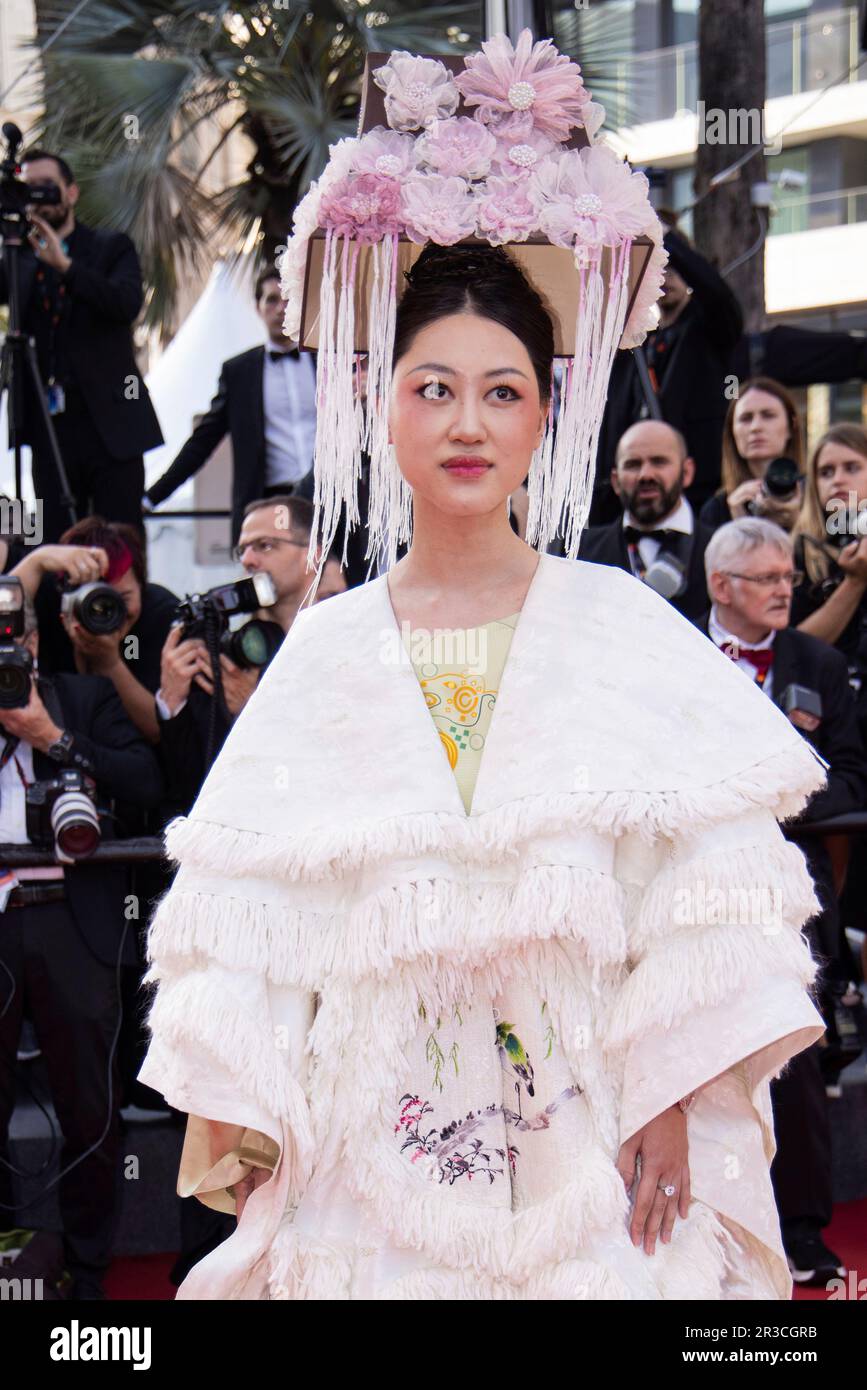 Emily Cheong poses for photographers upon arrival at the premiere of ...