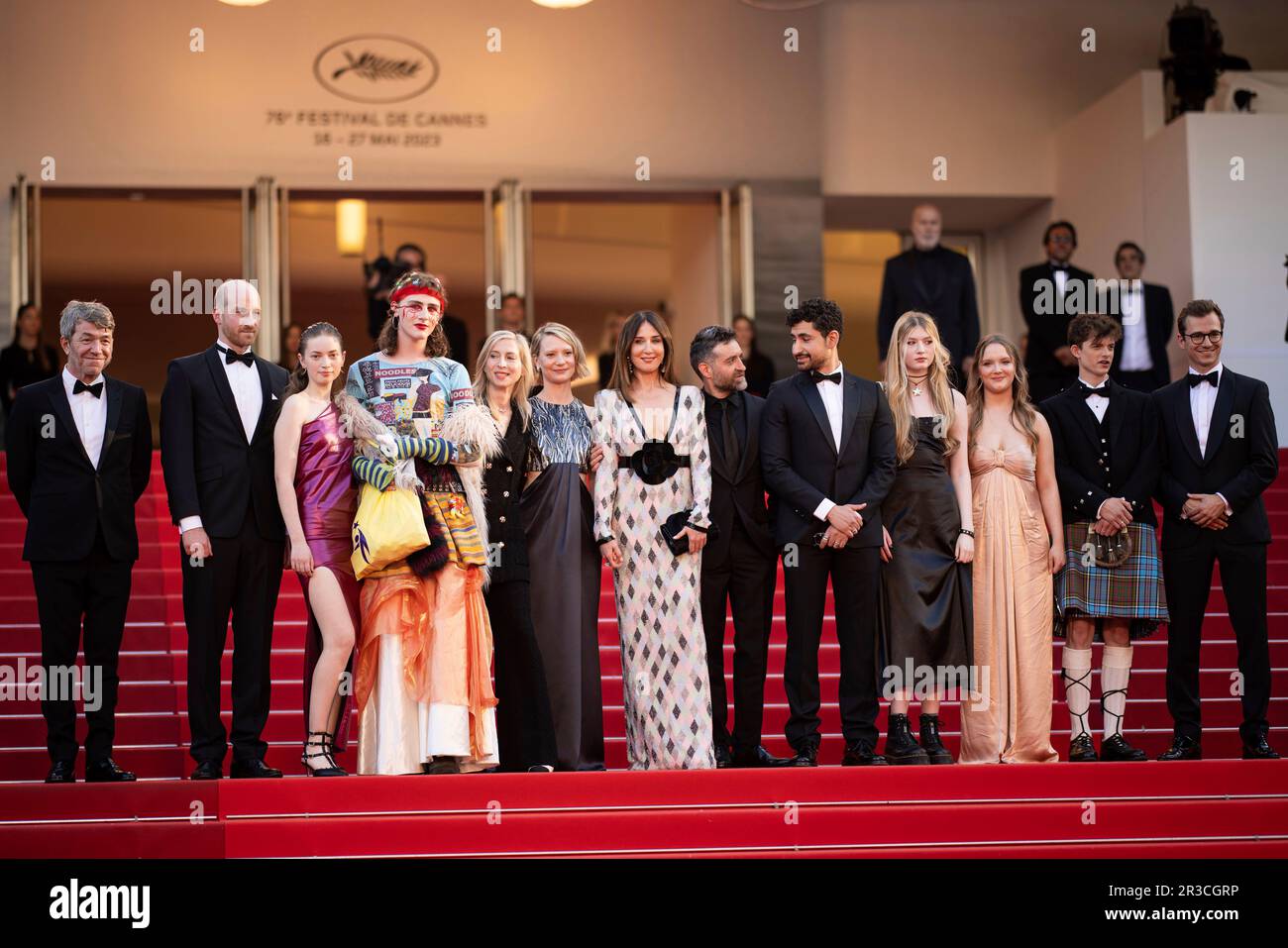 Lukas Turtur, from left, Ksenia Devriendt, Luke Barker, director ...