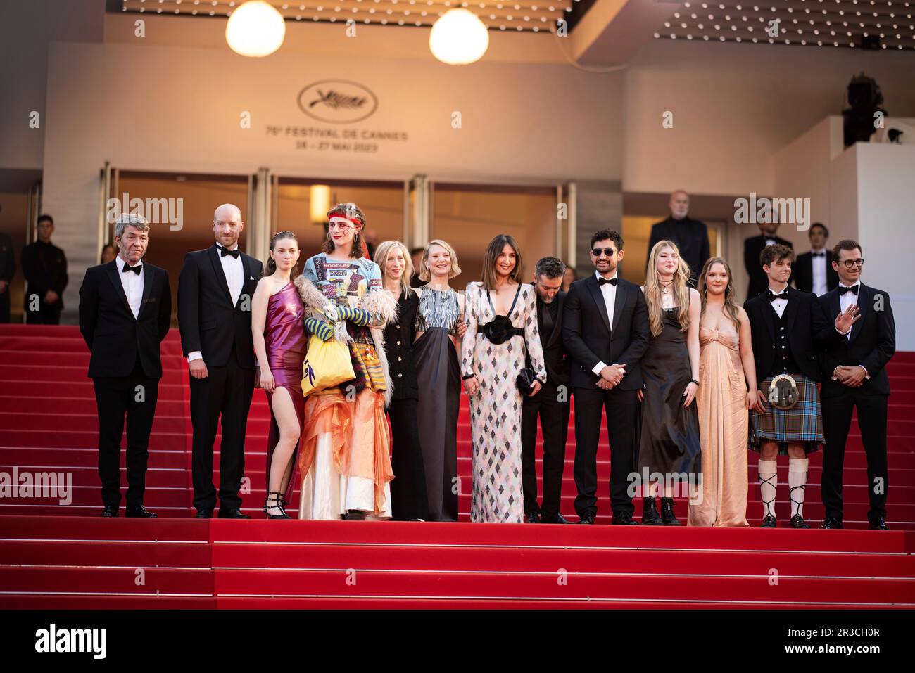 Lukas Turtur, from left, Ksenia Devriendt, Luke Barker, director ...