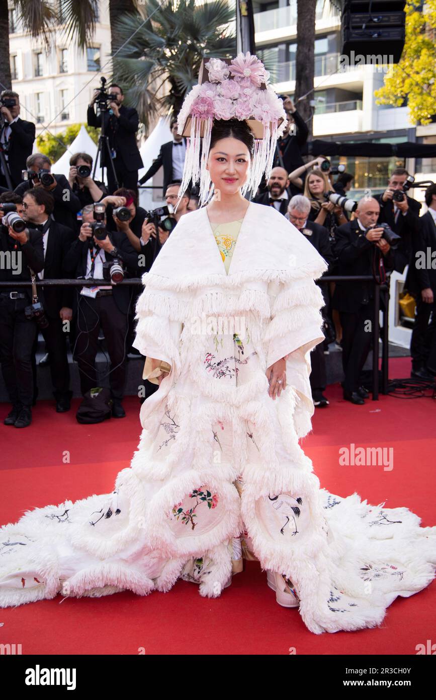 Emily Cheong poses for photographers upon arrival at the premiere of ...