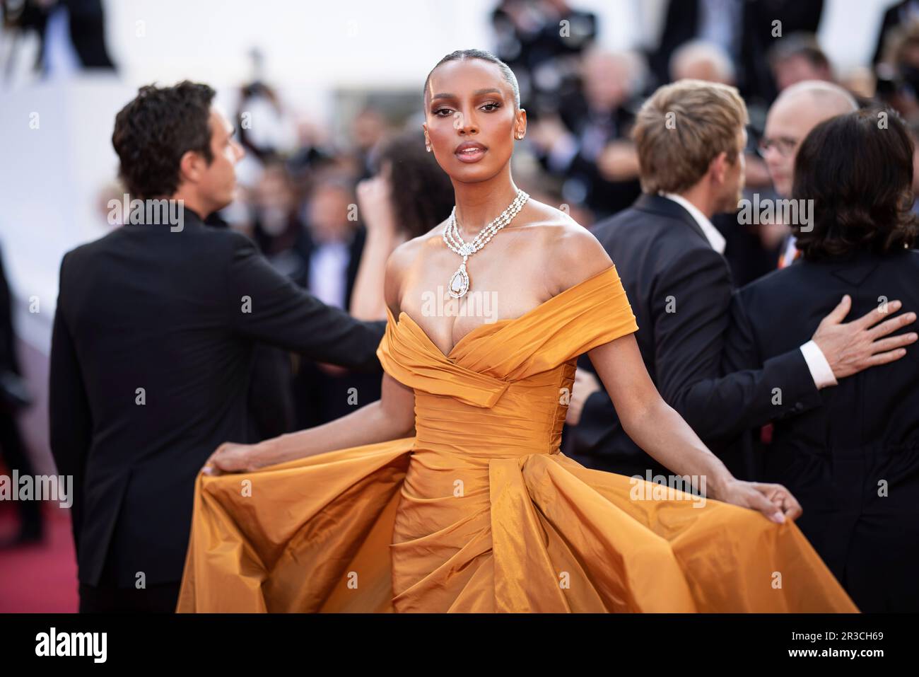 Jasmine Tookes poses for photographers upon arrival at the premiere of ...