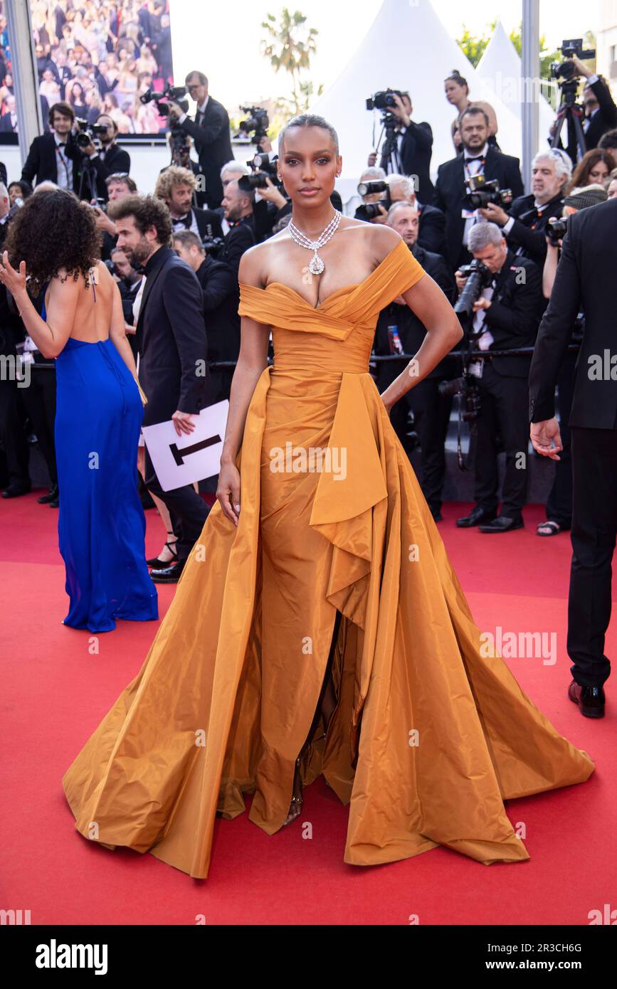 Jasmine Tookes poses for photographers upon arrival at the premiere of ...