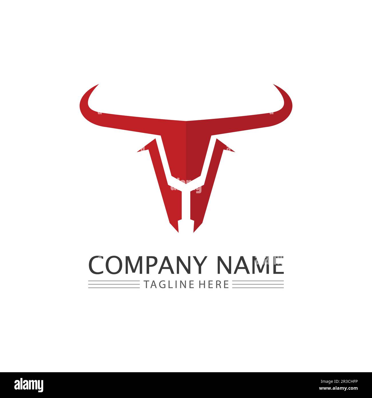 Bull logo and symbols vector template icons app Stock Vector Image ...