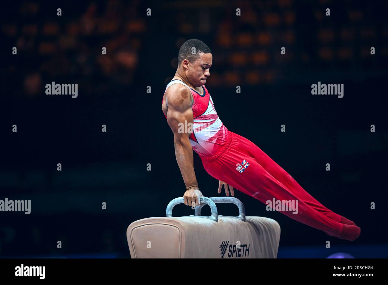 Joe Fraser participating in the 2022 Munich European Gymnastics ...