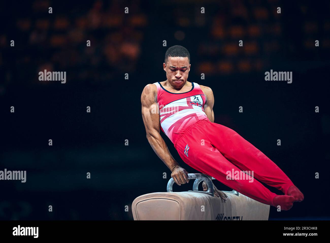 Joe Fraser participating in the 2022 Munich European Gymnastics ...