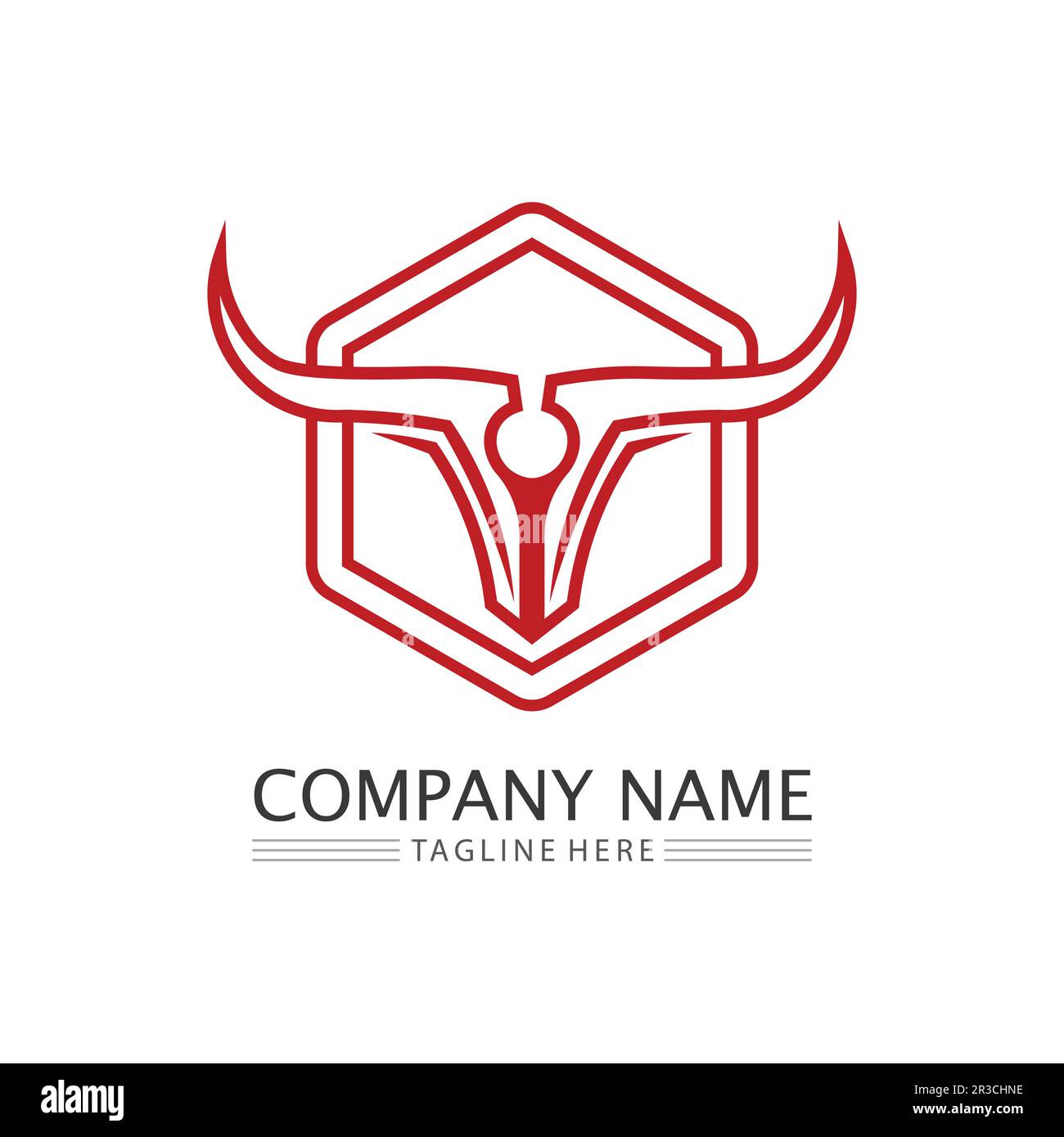 Bull logo and symbols vector template icons app Stock Vector Image ...