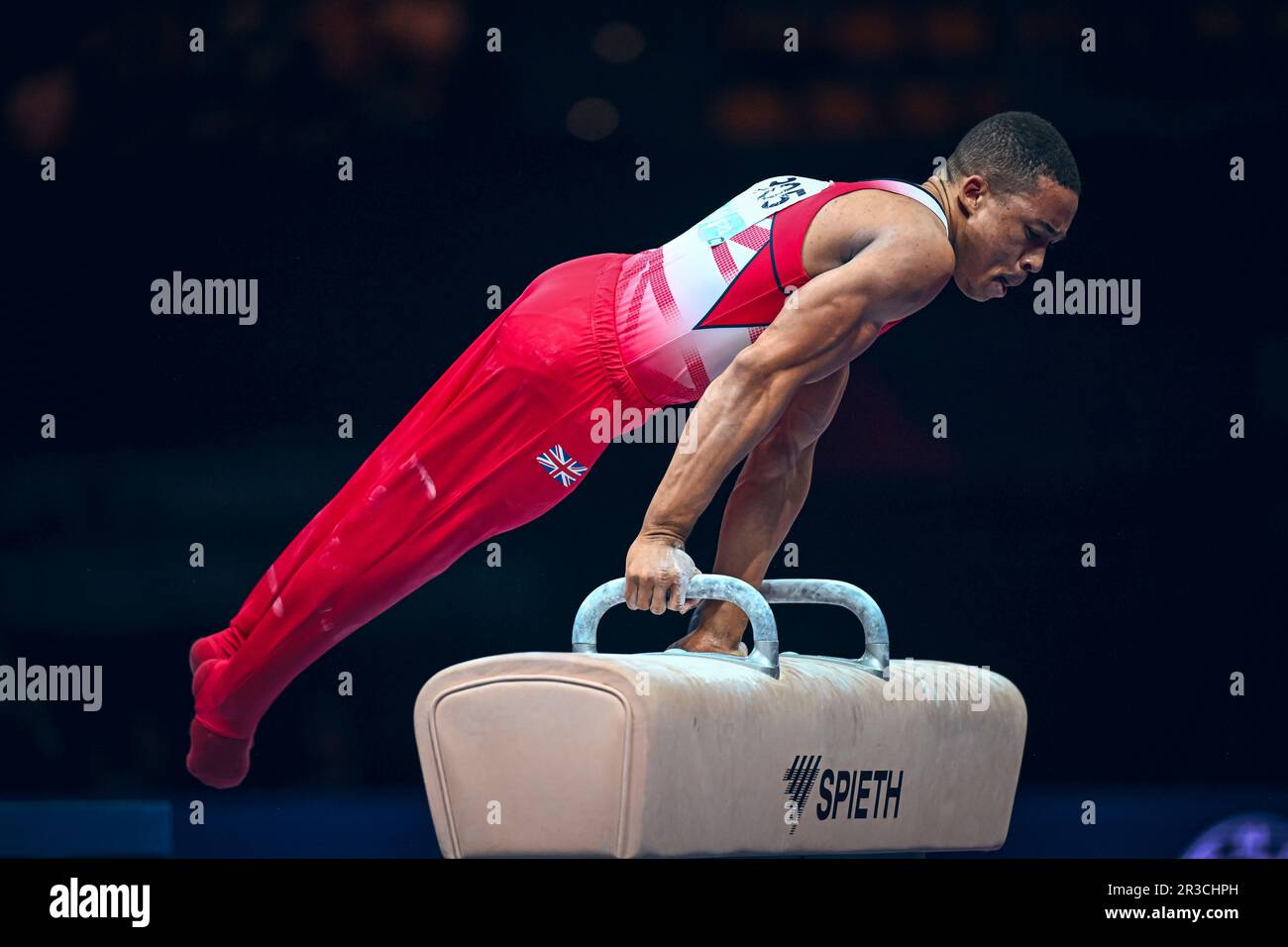 Joe Fraser participating in the 2022 Munich European Gymnastics ...