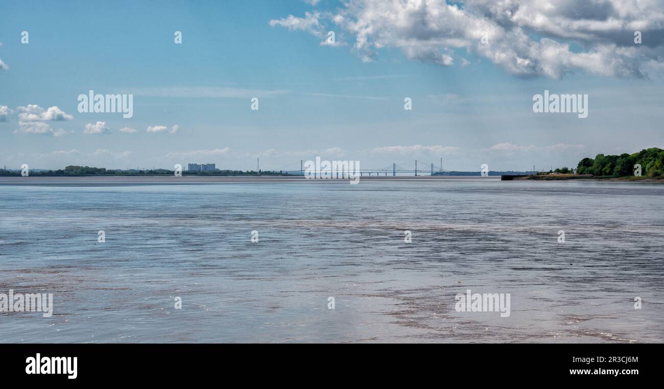 View of the River Severn from Sharpness Docks, with Berkeley and ...