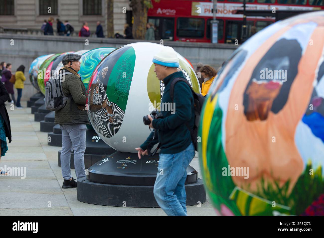 Globes made by artists.are seen as part of The World Reimagined ...