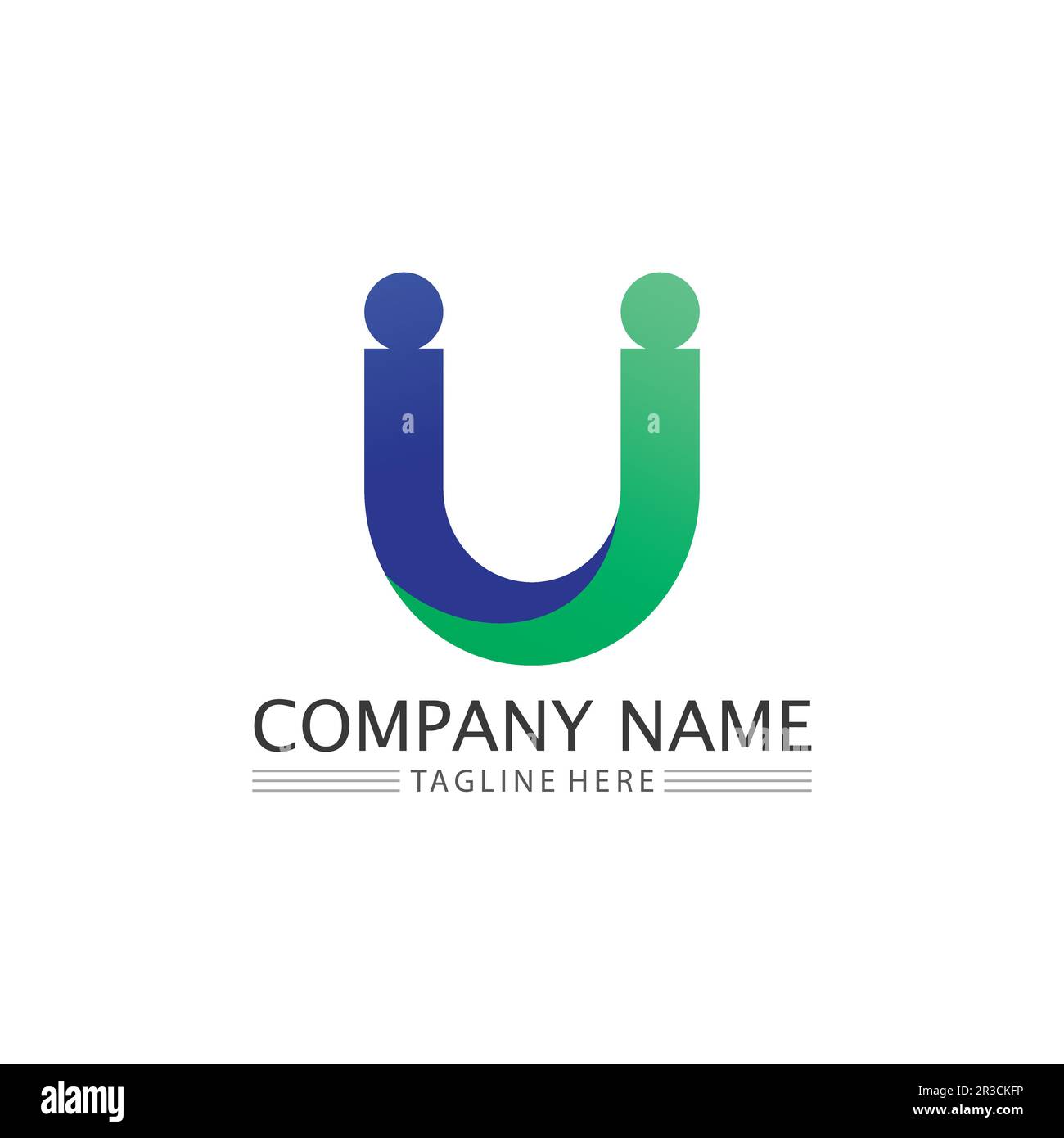 Initial letter U logo business and design icon vector Stock Vector ...