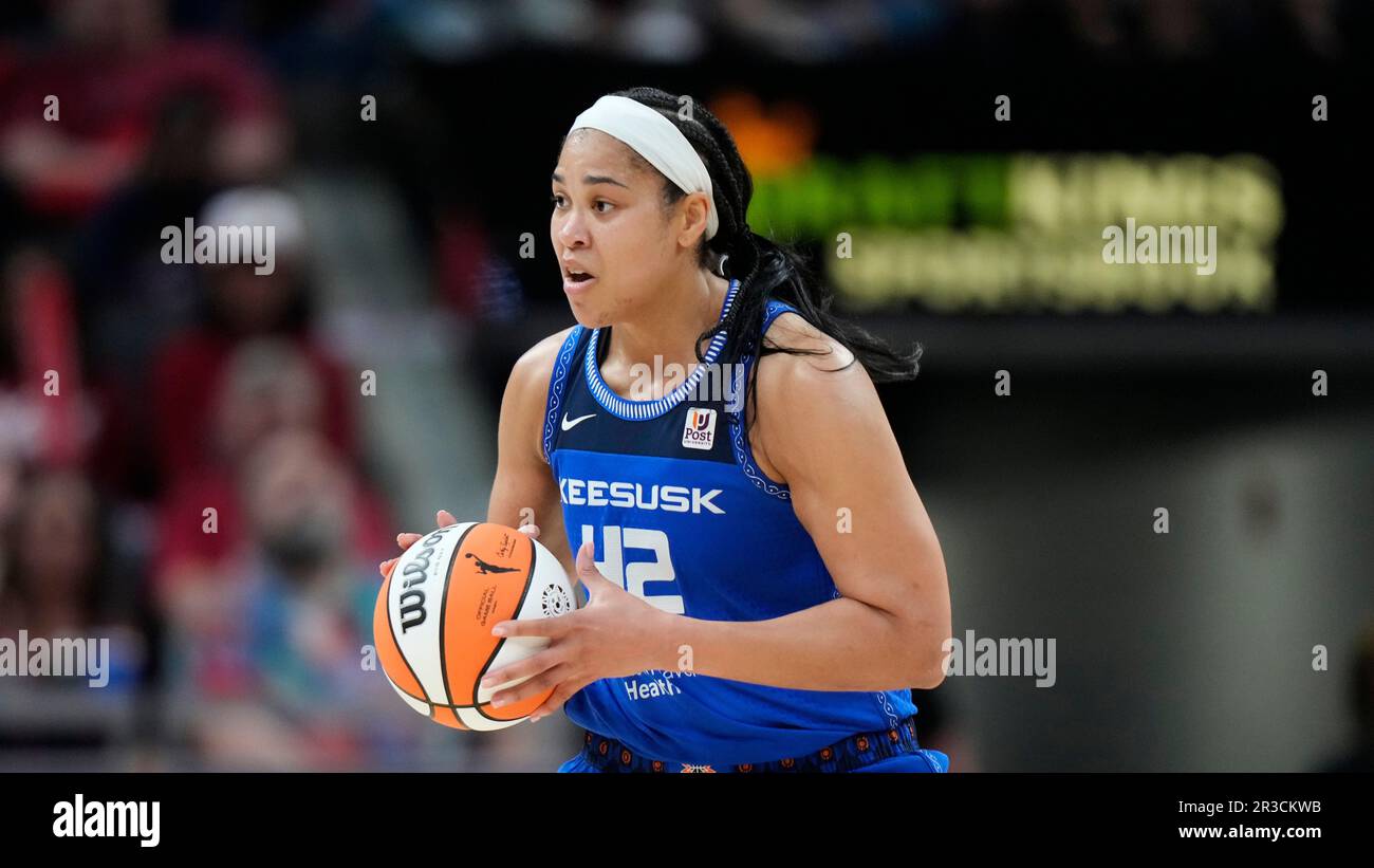 Connecticut Sun forward Brionna Jones (42) in action as the Connecticut ...