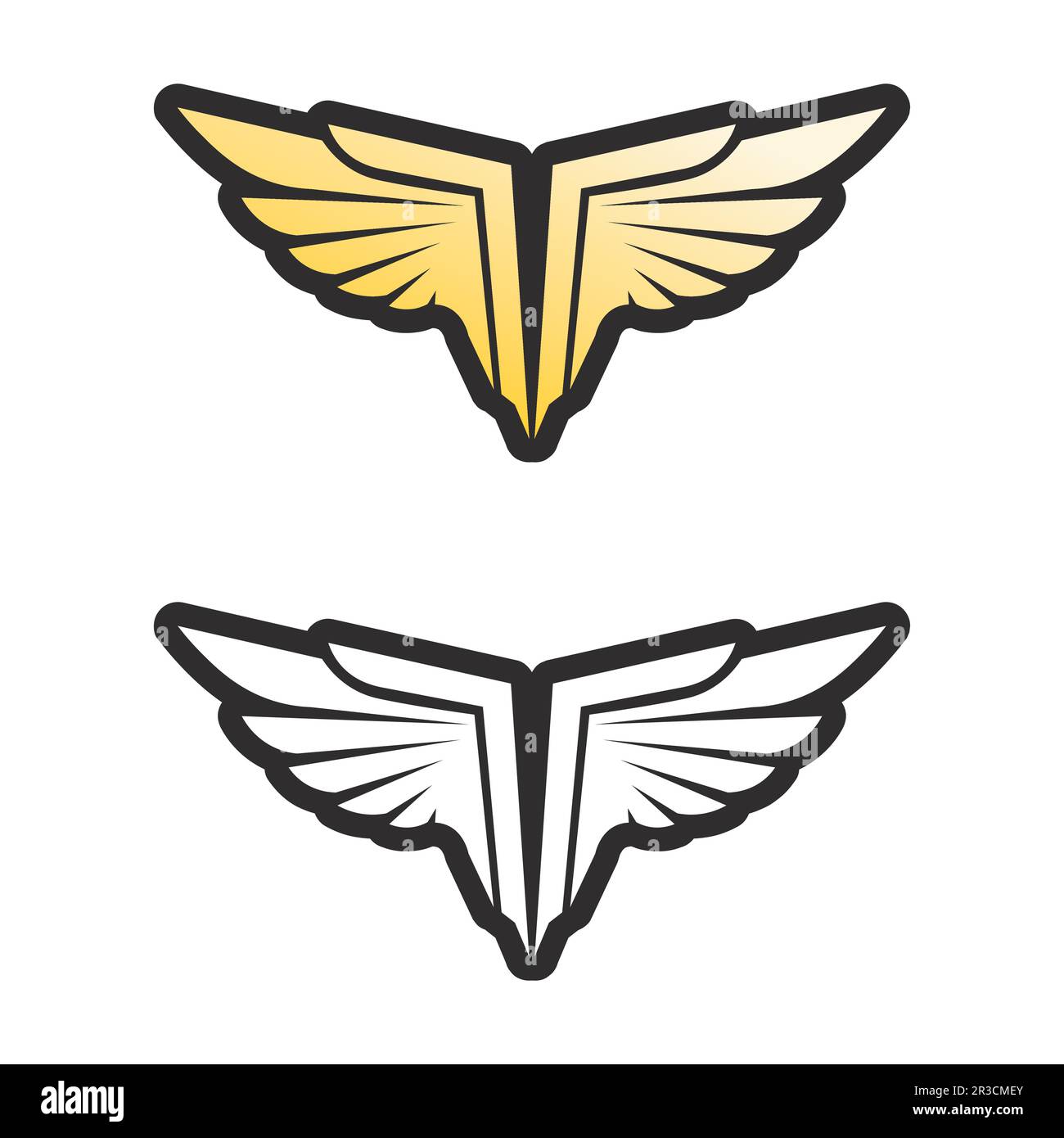 Falcon wings Logo Template vector illustration design Stock Vector ...