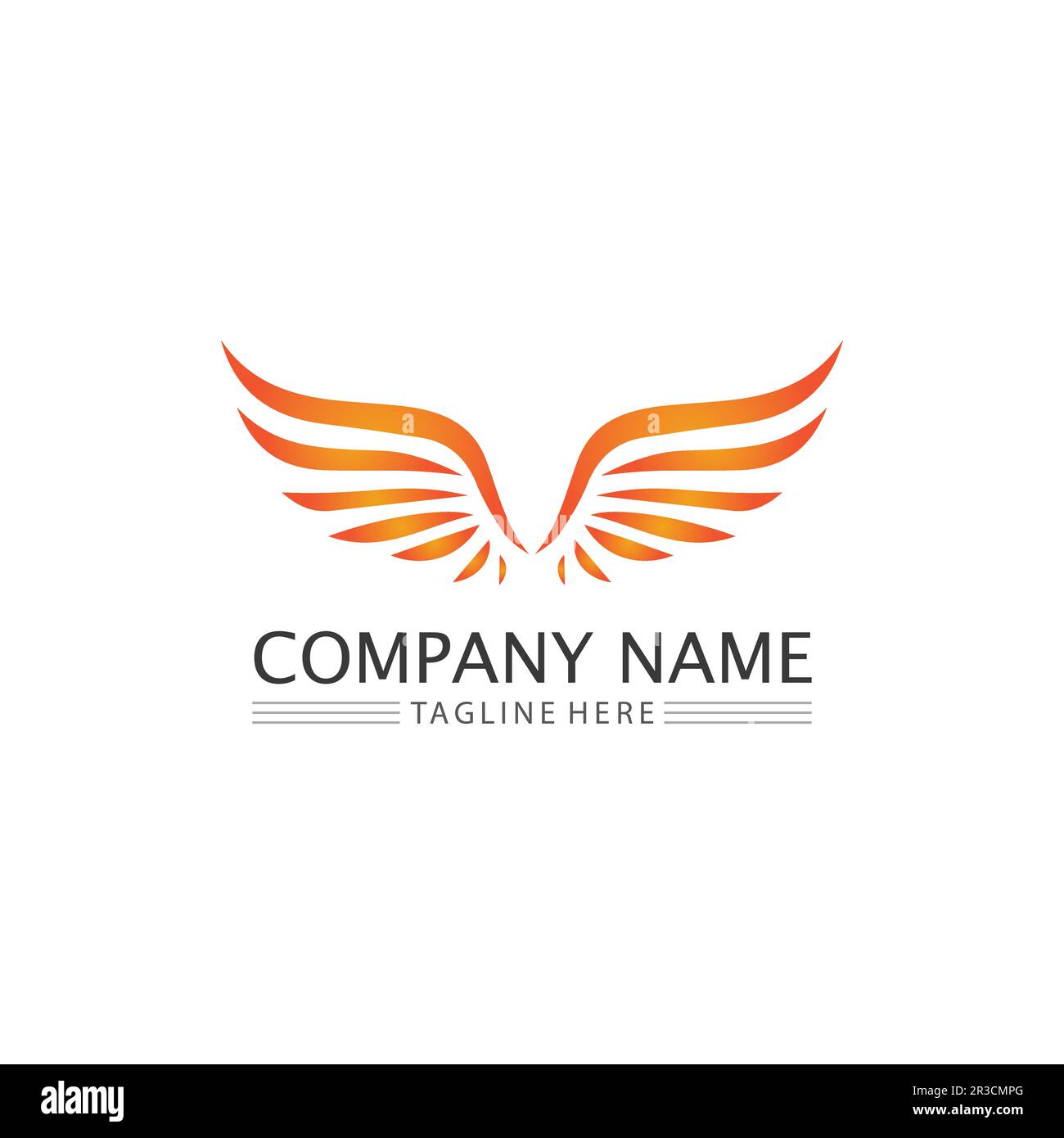 Falcon wings Logo Template vector illustration design Stock Vector ...
