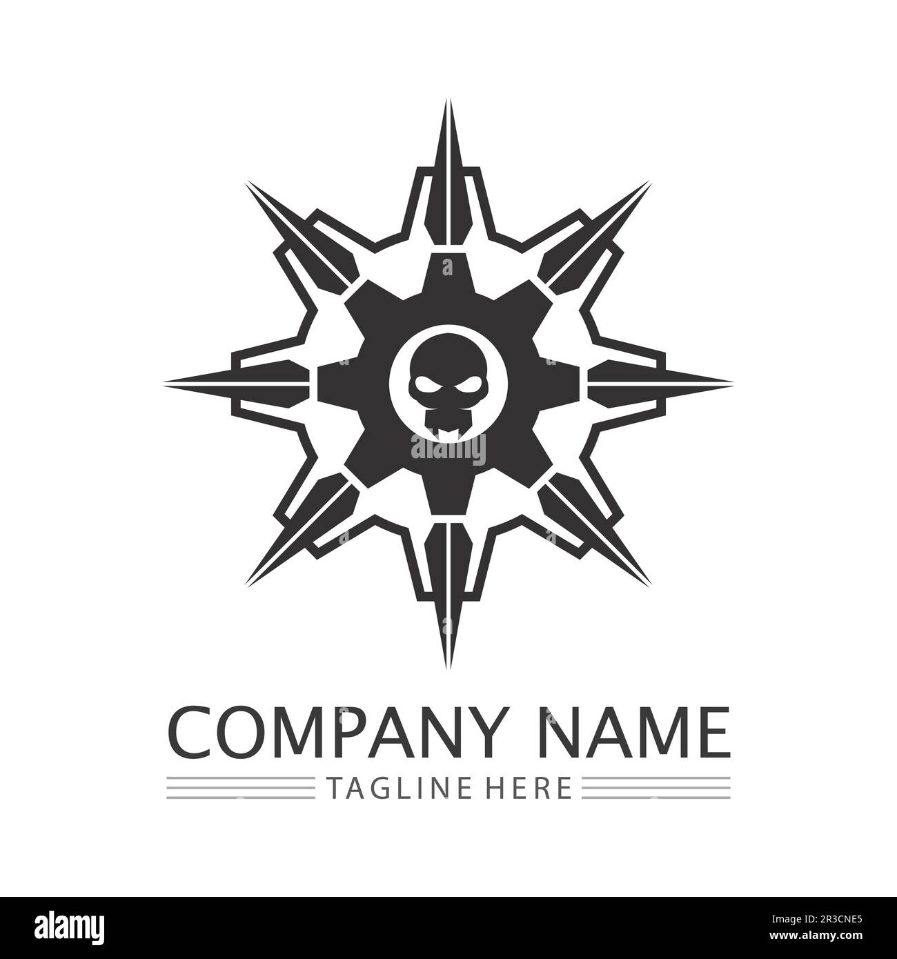 Vector Logo Technology Digital Tech Vector Business Logo Template Concept Illustration Gear