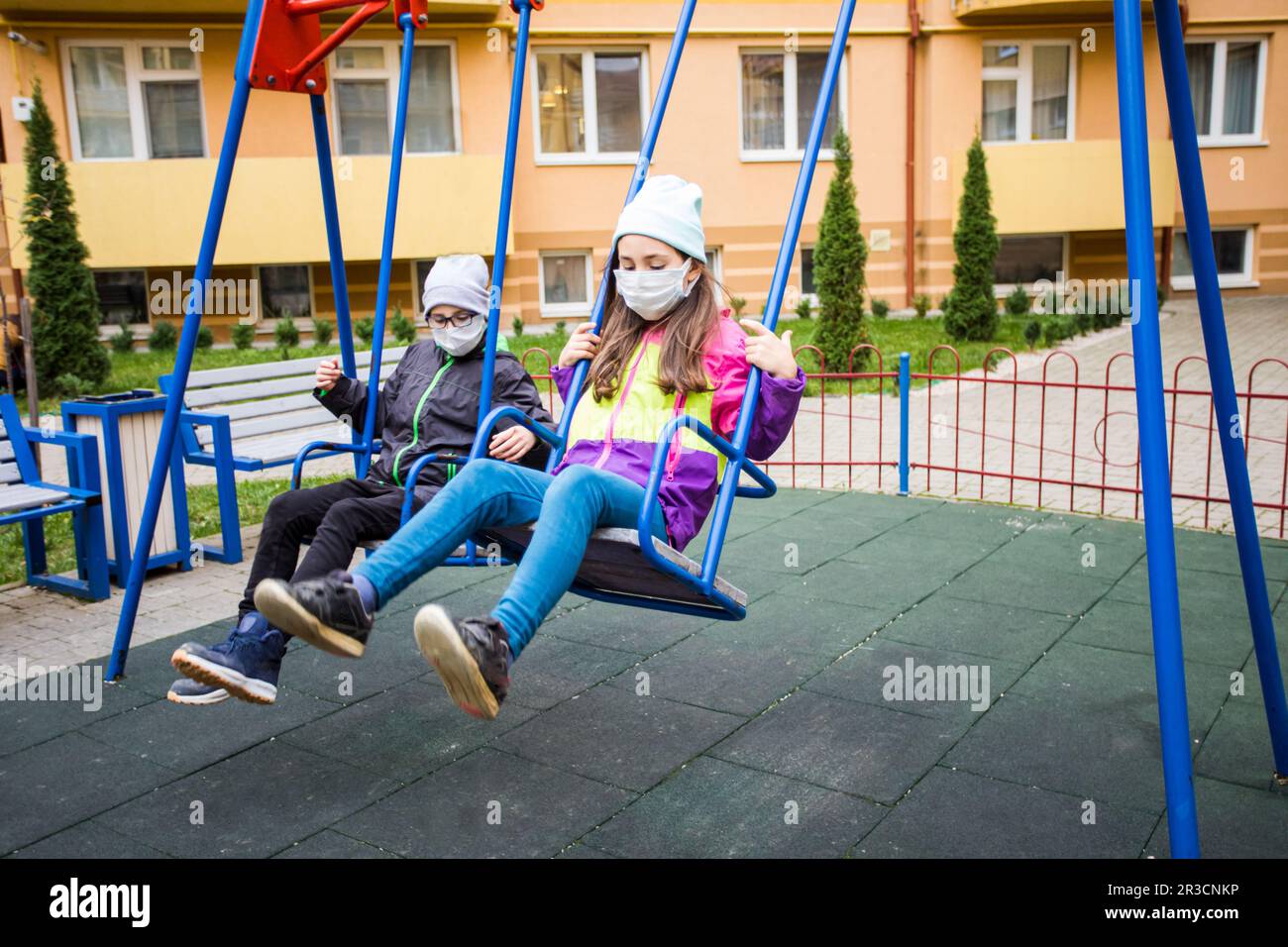 The children in the playground miss life without limits Stock Photo - Alamy