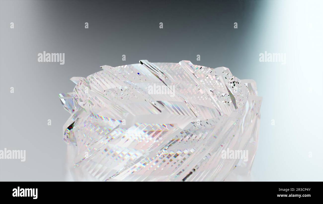 Diamond mechanical gear. Computer generated 3d render Stock Photo - Alamy