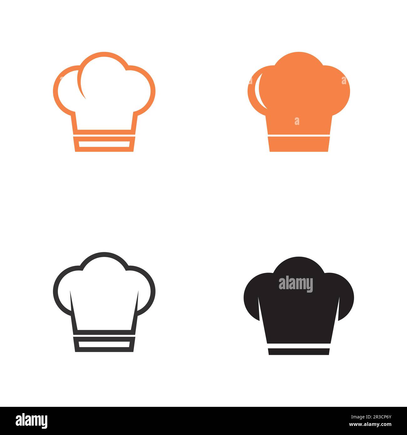 chef hat logo and icon vector design template Stock Vector Image & Art ...