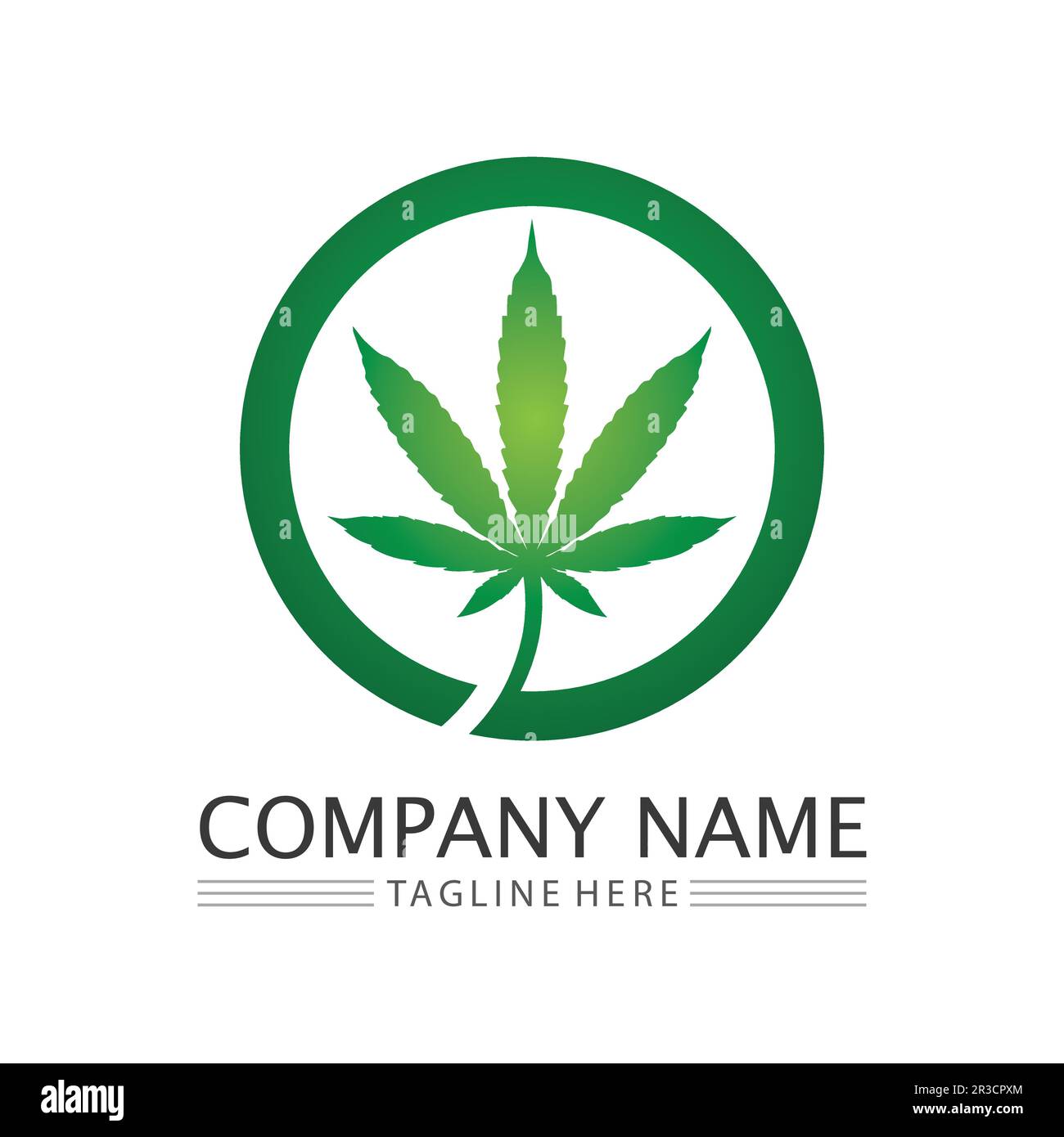 cannabis logo and marijuana leaf icon vector design Stock Vector Image ...