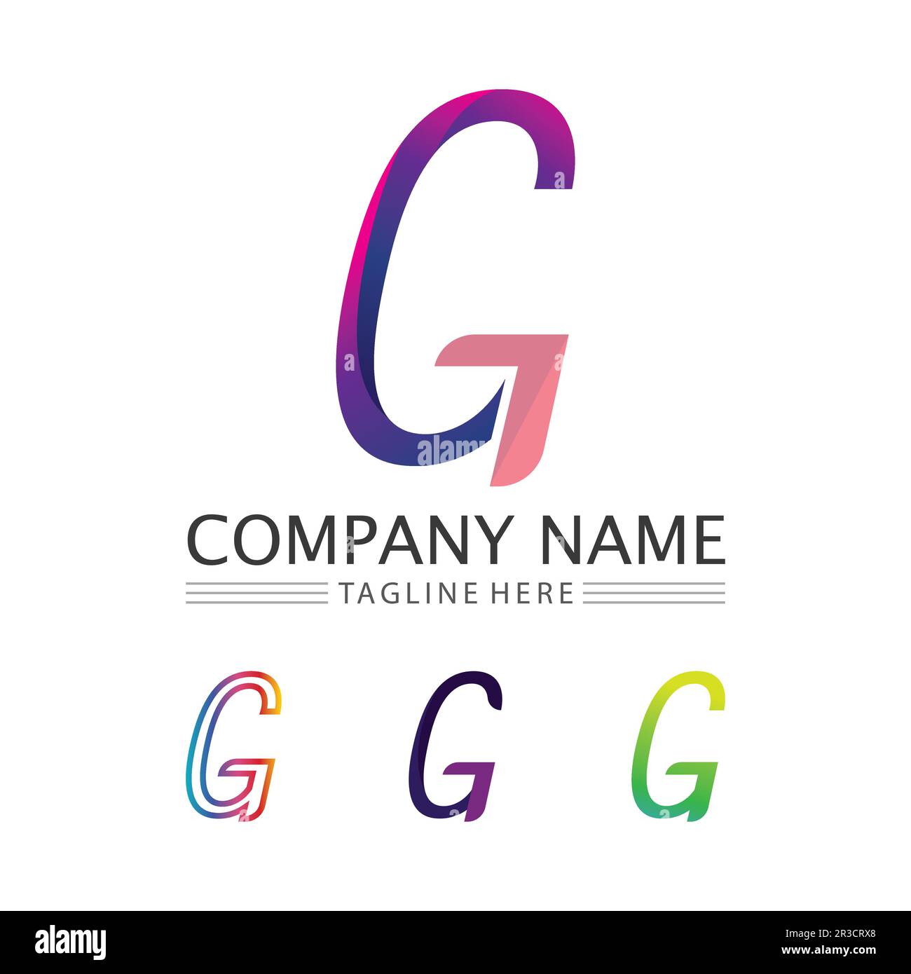 G Letter vector illustration icon Logo Template design Stock Vector ...
