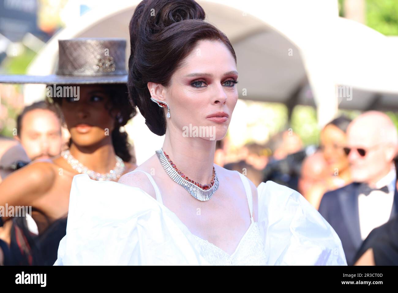 Cannes, France. 20th May, 2023. Coco Rocha attends the "Club Zero" red carpet during the 76th ...