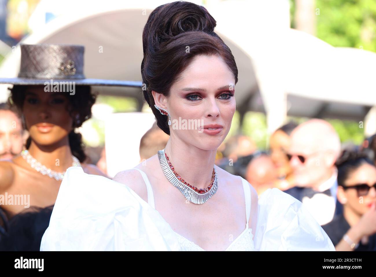 Cannes, France. 20th May, 2023. Coco Rocha attends the "Club Zero" red ...