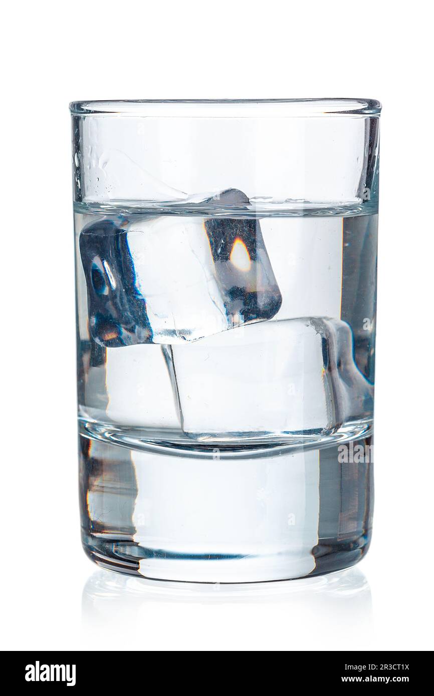 Glass of vodka isolated on white background Stock Photo - Alamy