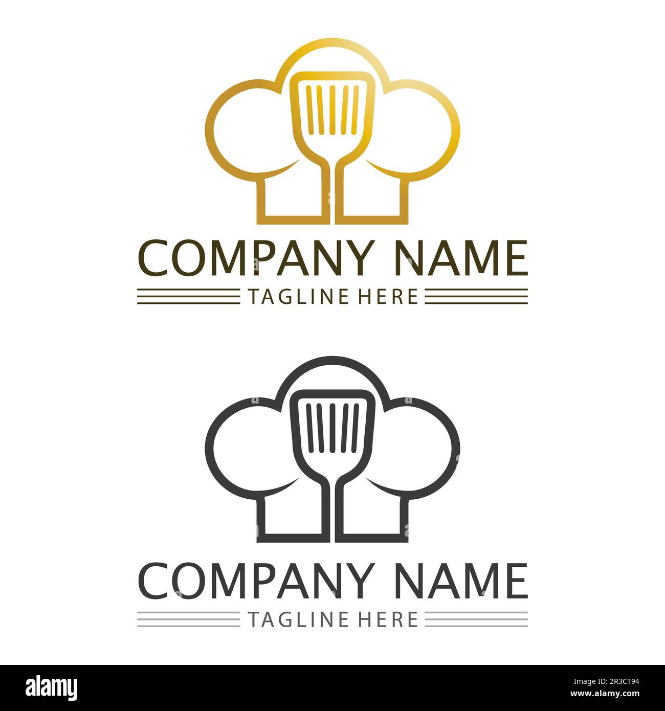 chef hat logo and icon vector design template Stock Vector Image & Art ...