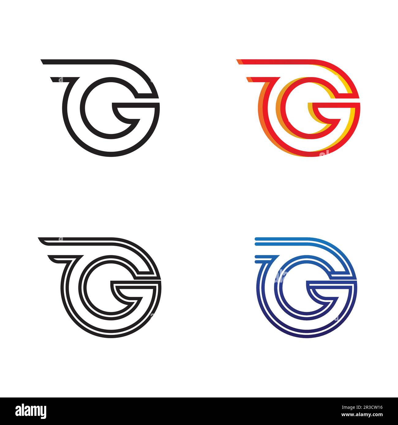 G Letter vector illustration icon Logo Template design Stock Vector ...