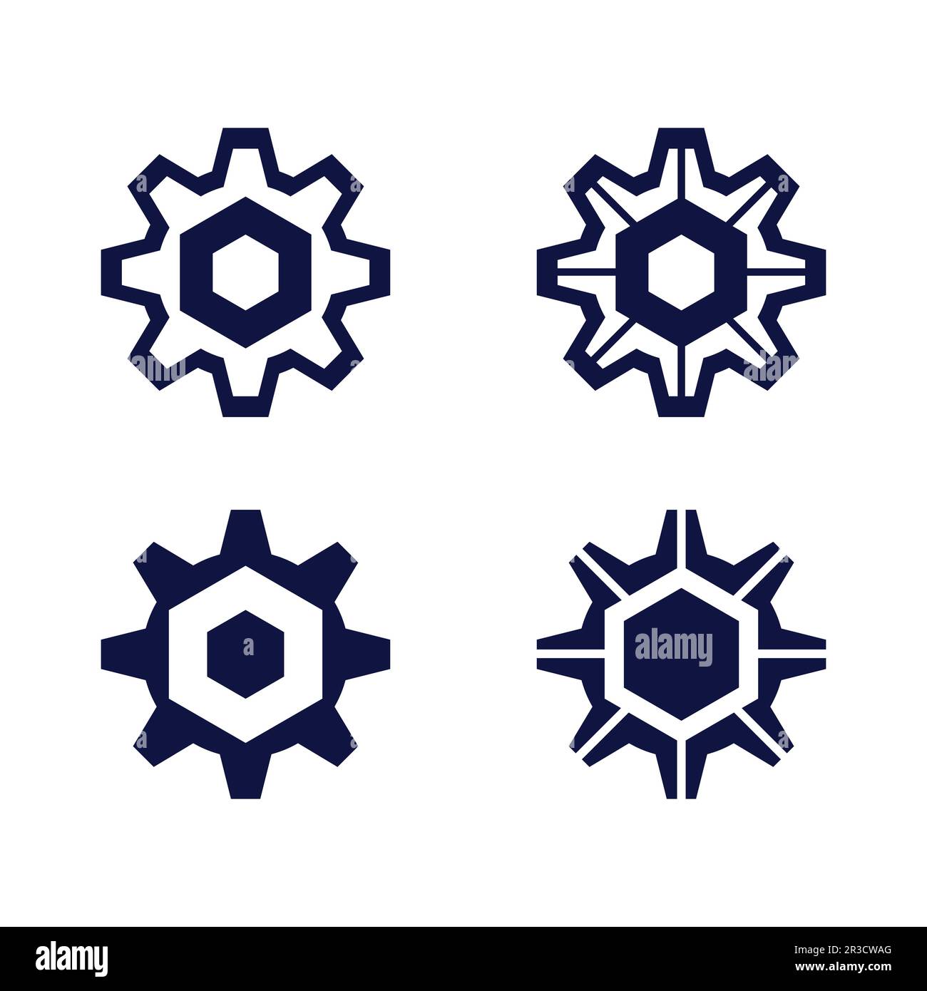 Gear Logo Template vector icon illustration design Stock Vector Image ...