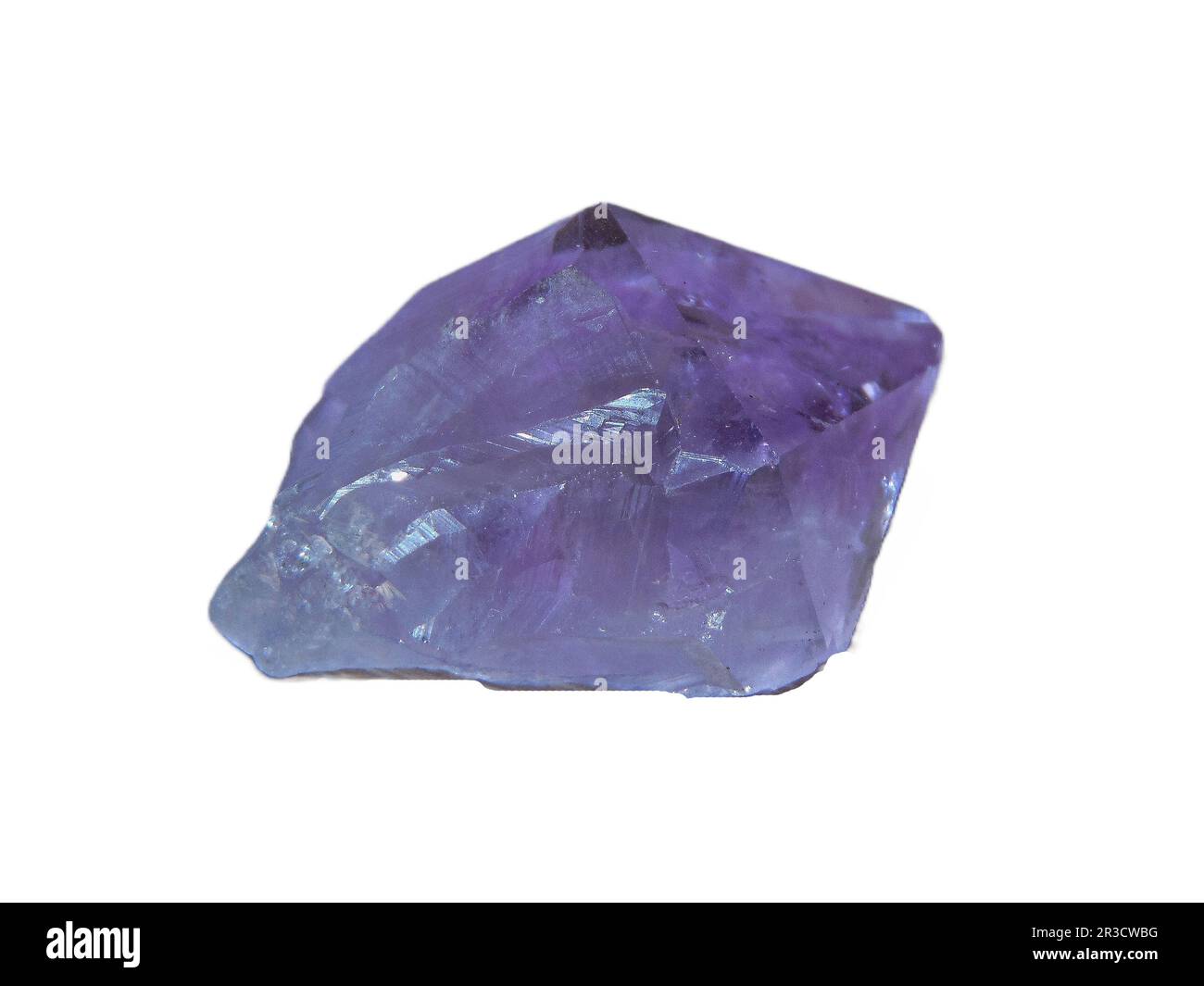 Amethyst stone isolated on white background Stock Photo - Alamy