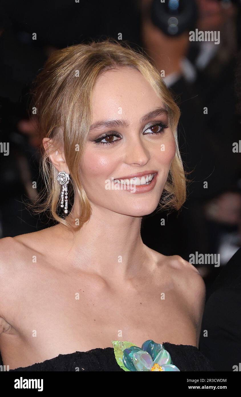 Cannes, France. 23rd May, 2023. Lily Rose Depp attends the "The Idol" red carpet during the 76th ...
