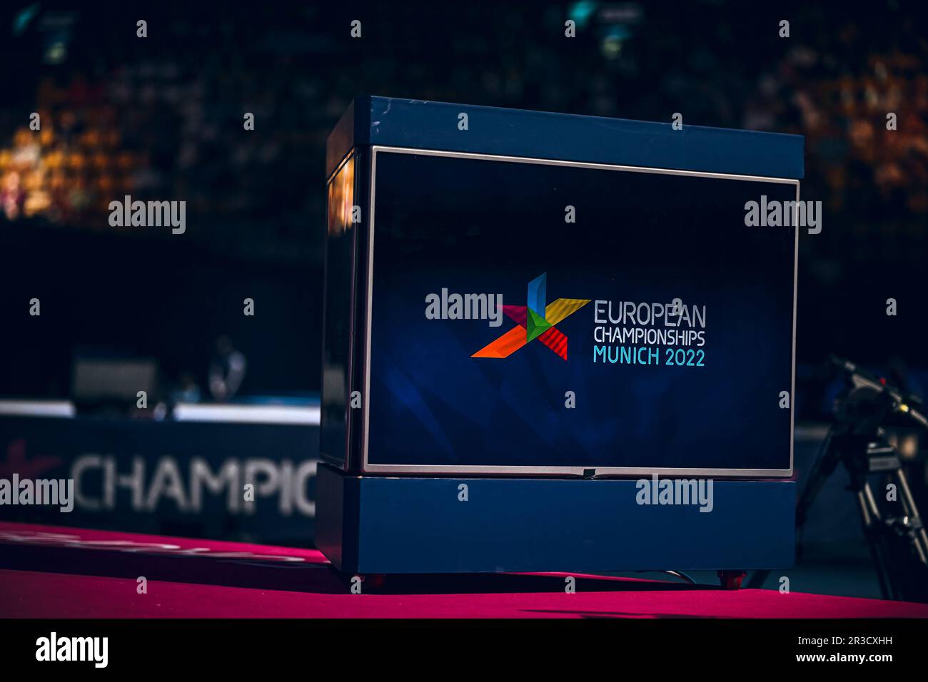 Scoreboards Munich 2022 in the 2022 Munich European Gymnastics ...