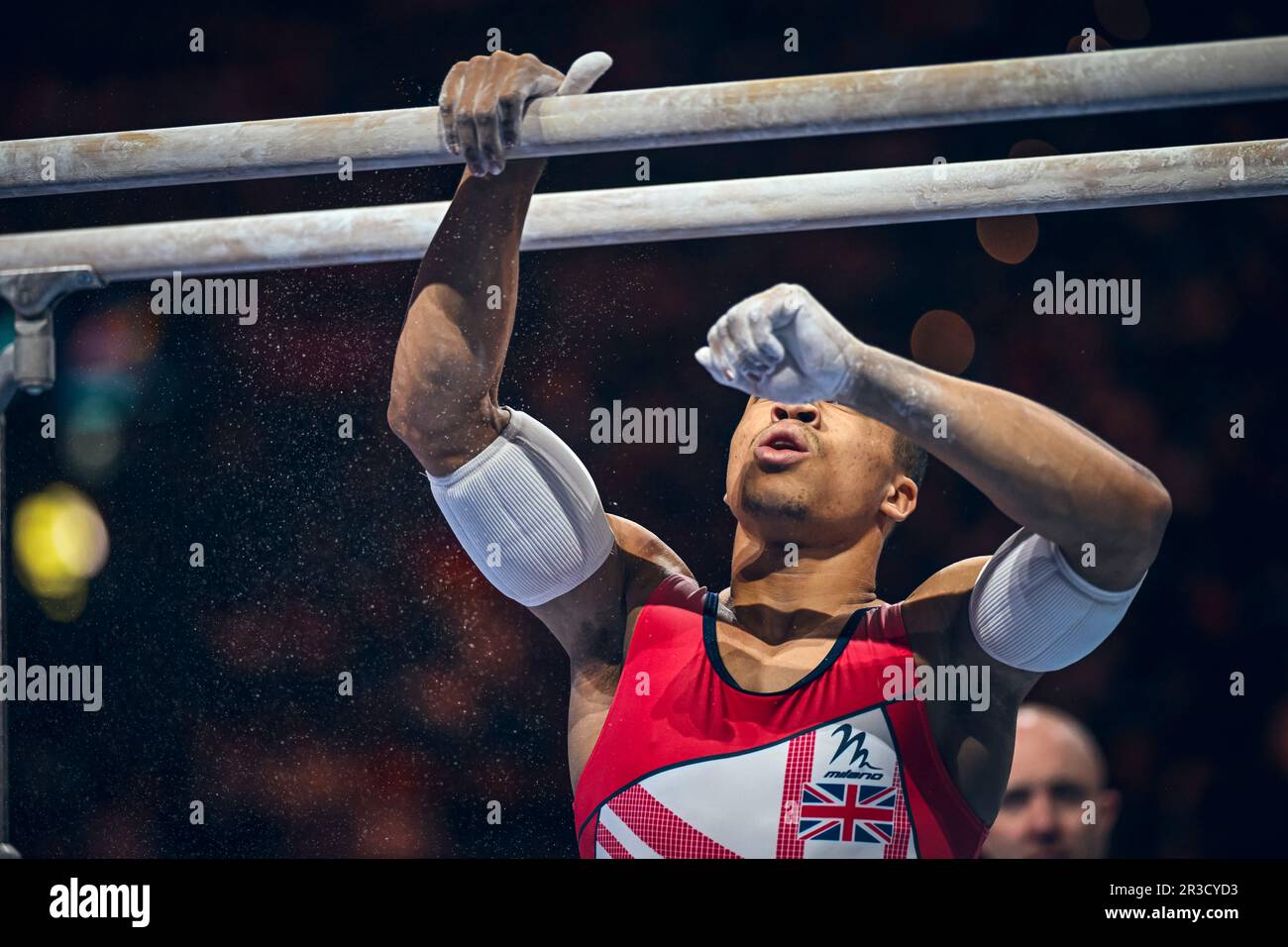 Joe Fraser participating in the 2022 Munich European Gymnastics ...