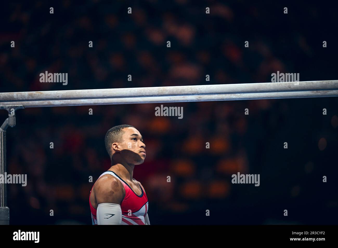 Joe Fraser participating in the 2022 Munich European Gymnastics ...