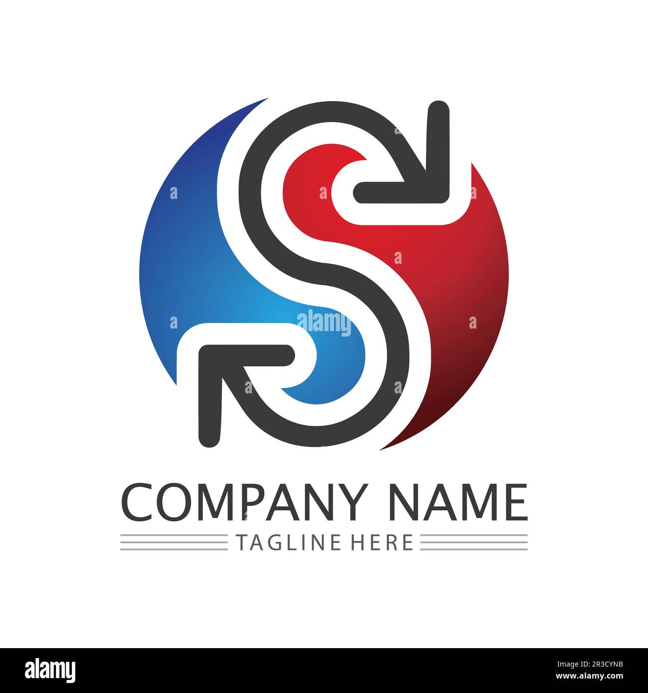 Business corporate letter S logo design vector Stock Vector Image & Art ...