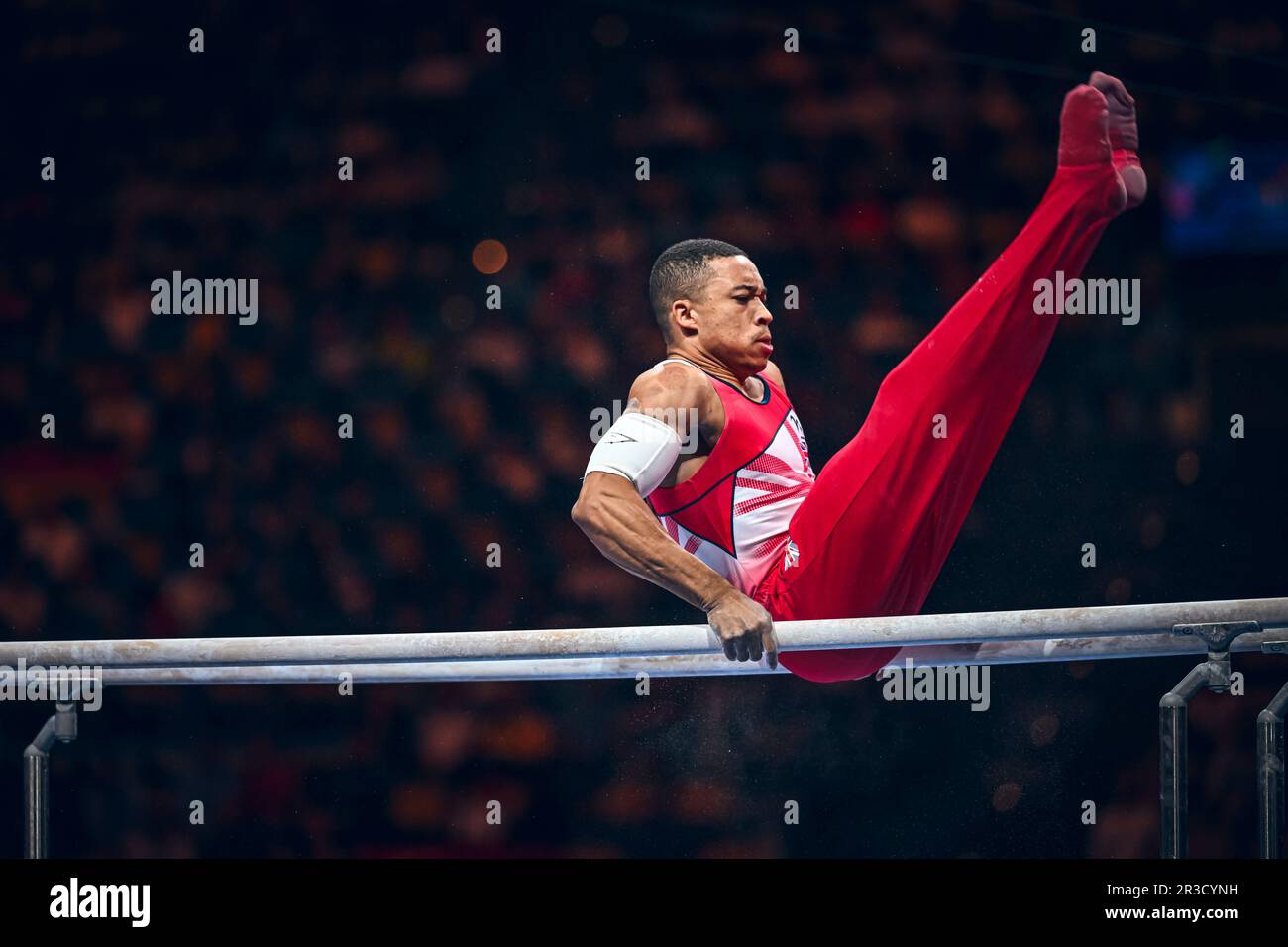 Joe Fraser participating in the 2022 Munich European Gymnastics ...