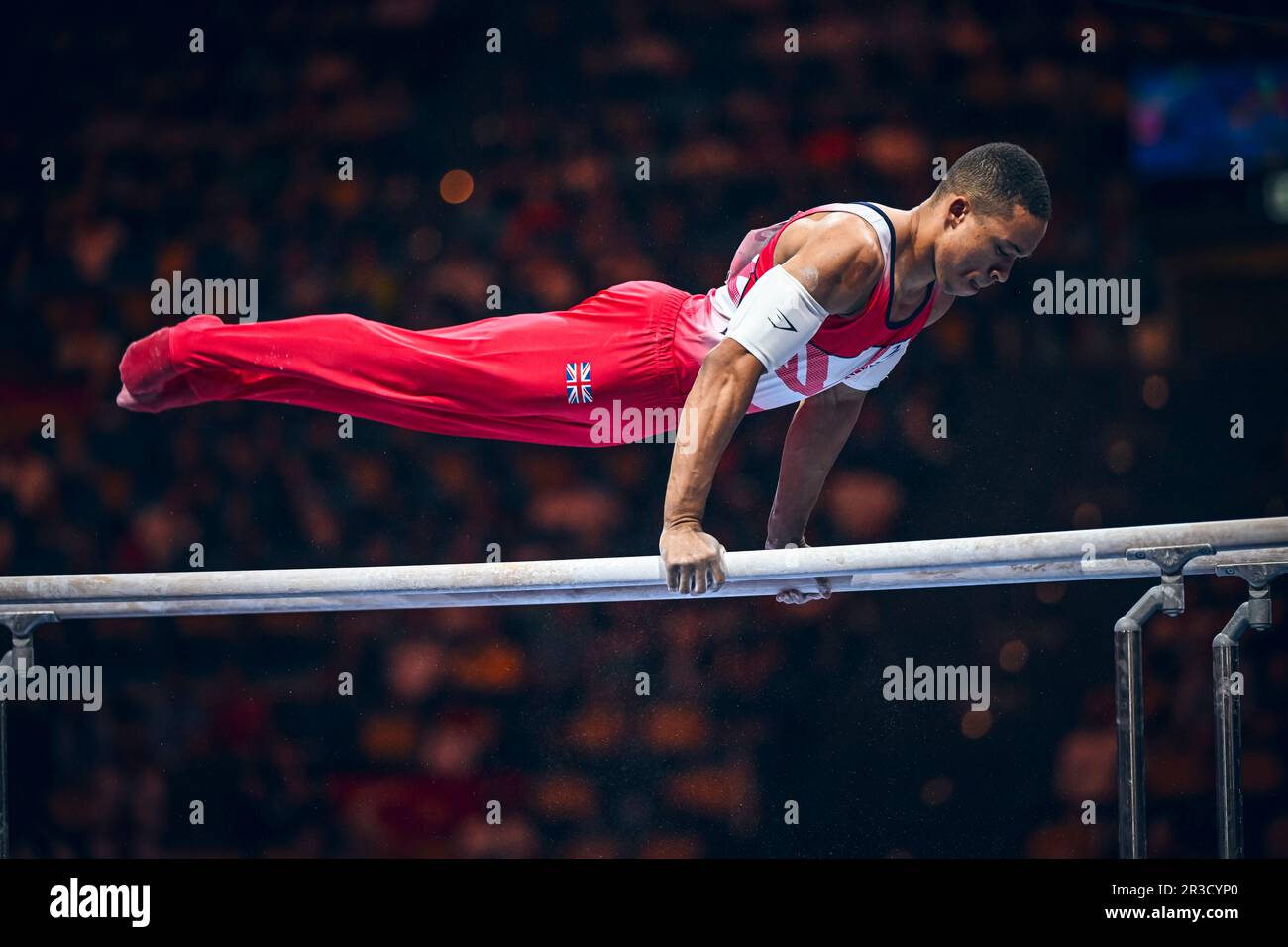 Joe Fraser participating in the 2022 Munich European Gymnastics ...