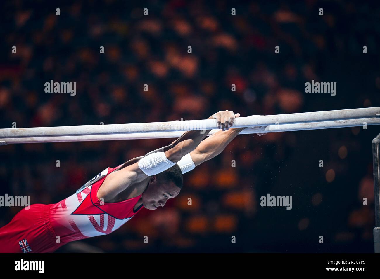Joe Fraser participating in the 2022 Munich European Gymnastics ...