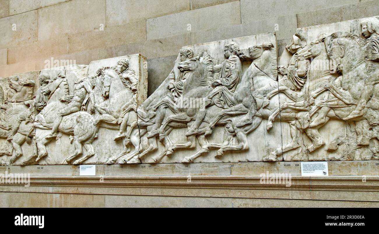 British Museum Great Russell Street London The Parthenon Sculptures Elgin Marbles Image 21 Stock ...