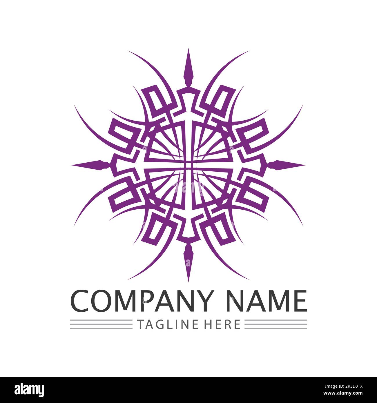 black tribal vector logo design icon and sign tribal Stock Vector Image ...