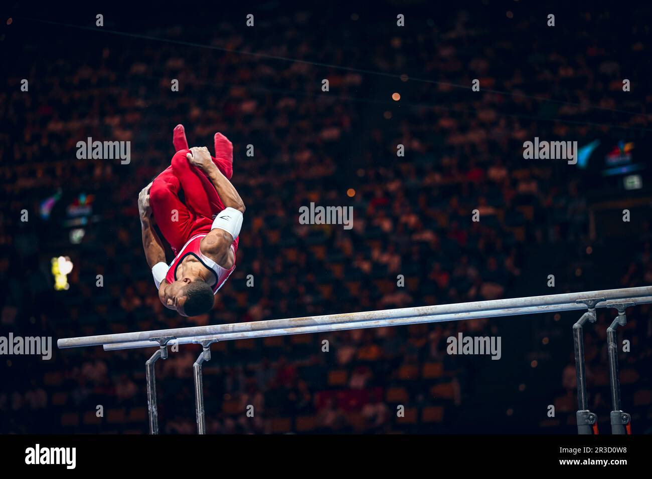 Joe Fraser participating in the 2022 Munich European Gymnastics ...