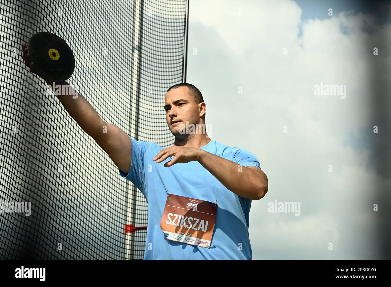 Turnov, Czech Republic. 23rd May, 2023. Discus thrower of Hungary ...