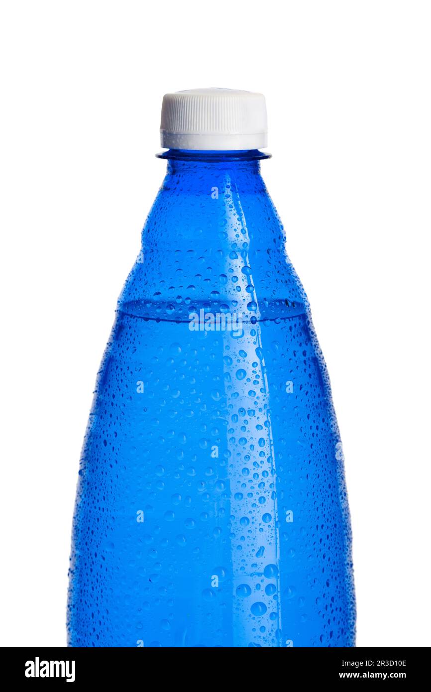 Mineral water bottles isolated on white background Stock Photo - Alamy