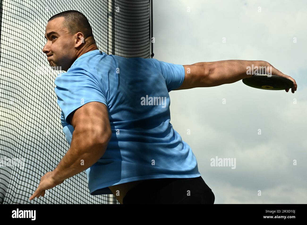Turnov, Czech Republic. 23rd May, 2023. Discus thrower of Hungary ...