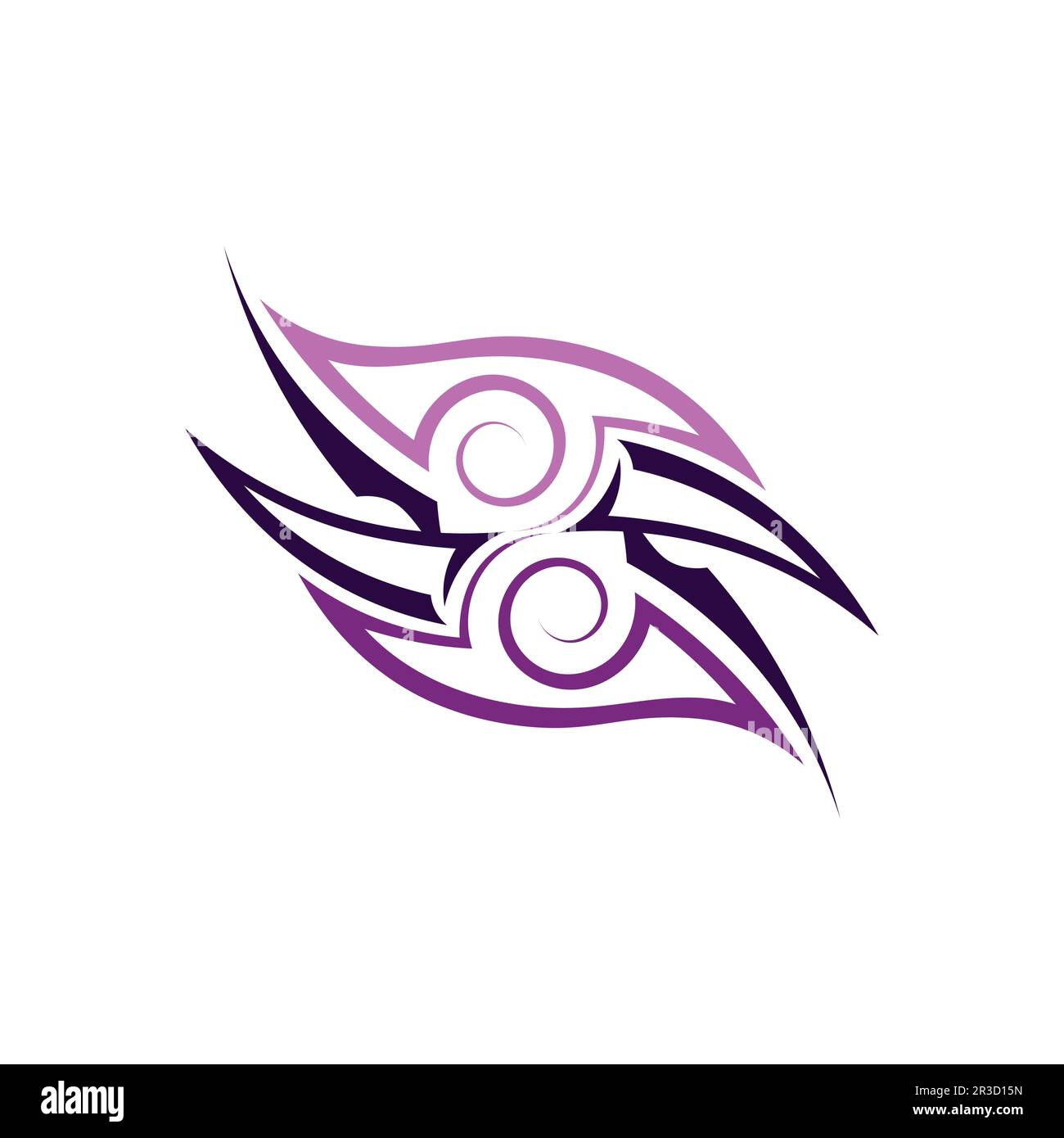black tribal vector logo design icon and sign tribal Stock Vector Image ...
