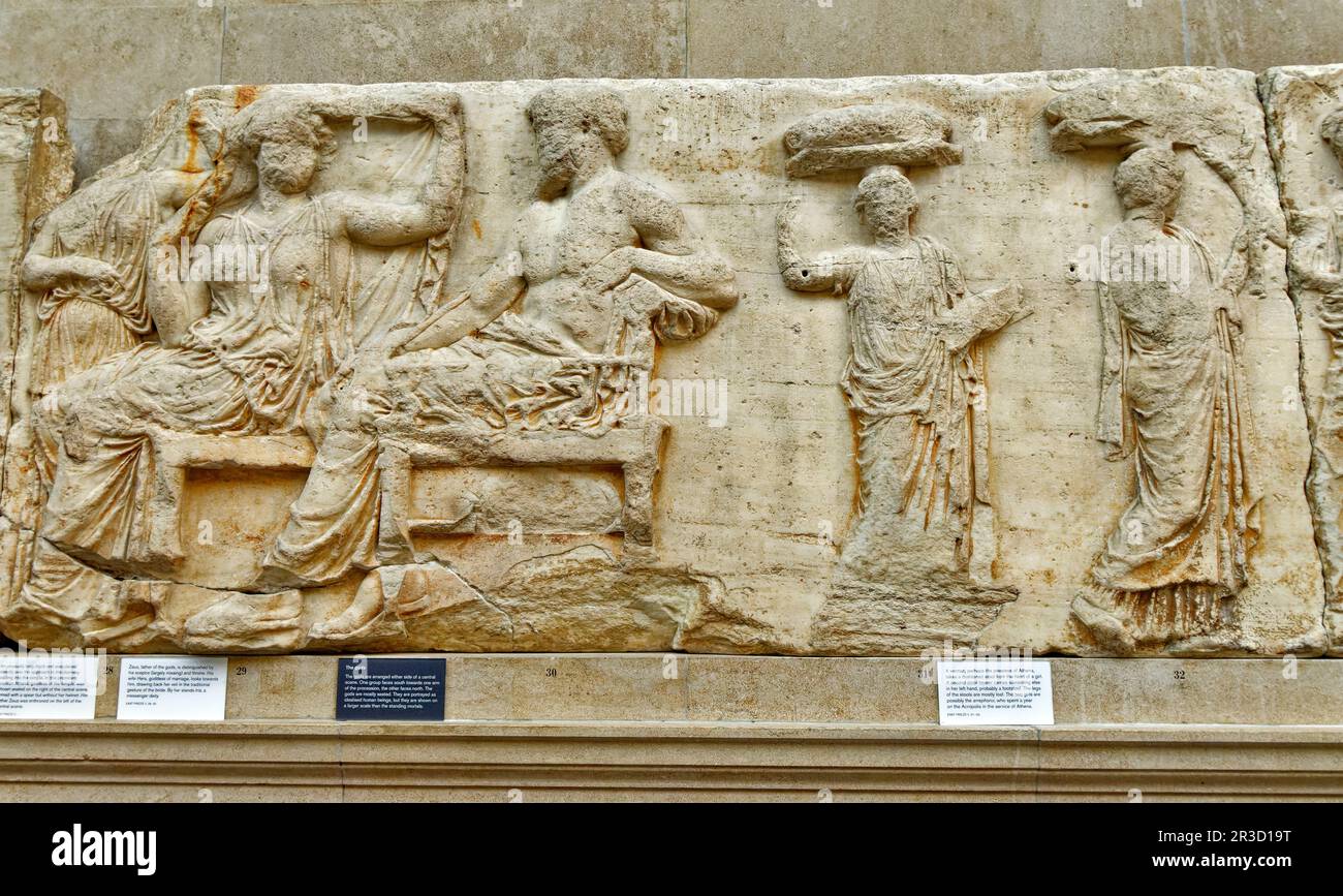 British Museum Great Russell Street London The Parthenon Sculptures Elgin Marbles Image 29 Stock ...