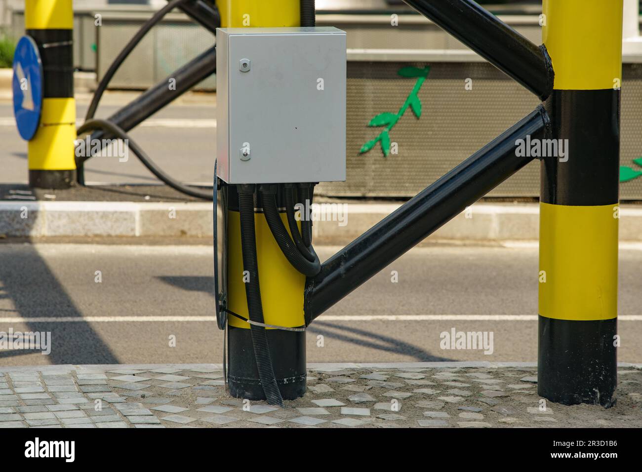 Bucharest, Romania. 19th May, 2023: The reinforced height restriction ...