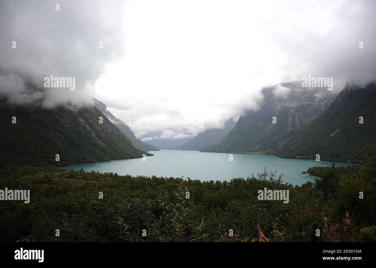 Lovatnet / Lake Loen, looking in the direction of Olden Stock Photo - Alamy