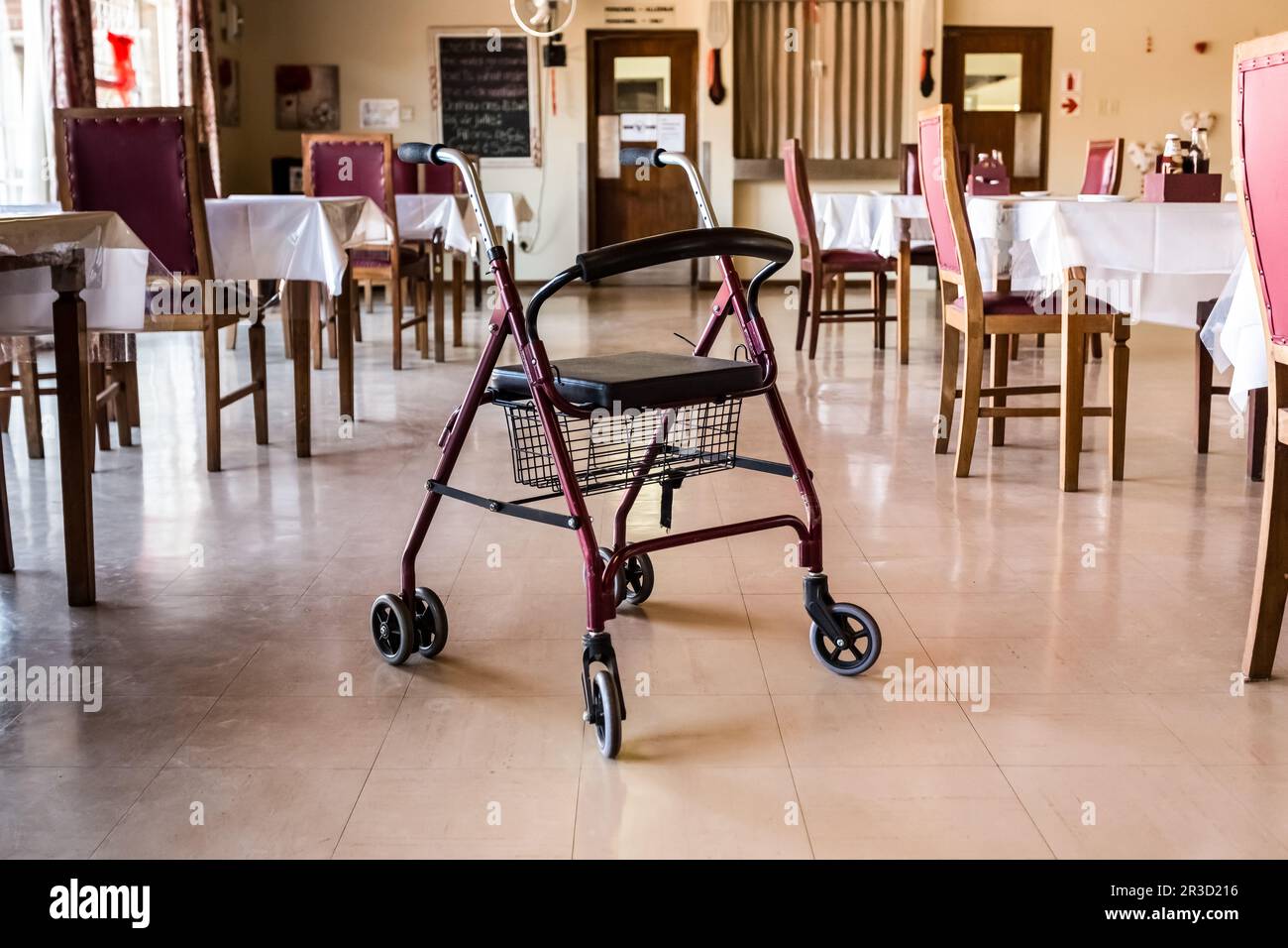 Medic Rollator 4 wheel Aluminum With Hand Brake in a old age nursing ...